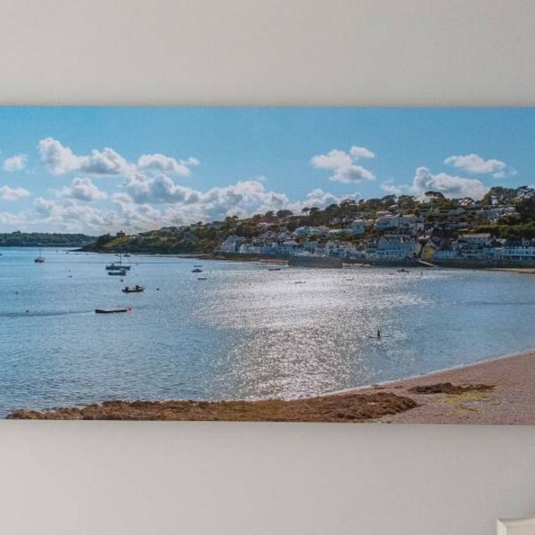 Perranporth Beach, Cornwall. Panoramic Framed Picture Print, Cornwall ...
