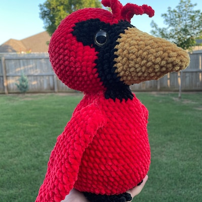 Cardinal, Cardinal Crochet Pattern, Crochet Pattern, Amigurumi, Crochet ...