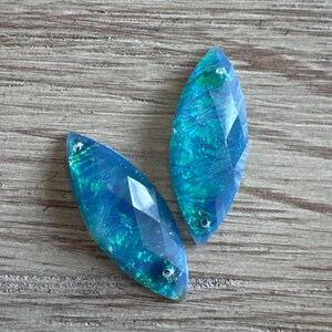 Assorted Set of 4 Pair of Cabochons/acrylic Centers/native American ...