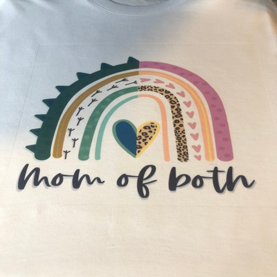 Split Rainbow Mom of Both PNG, Instant Digital Download, Leopard and ...