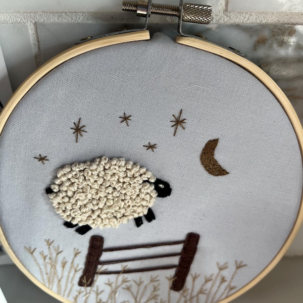 Sheep Hand Embroidery Pattern, Digital Download Embroidery, Animals ...