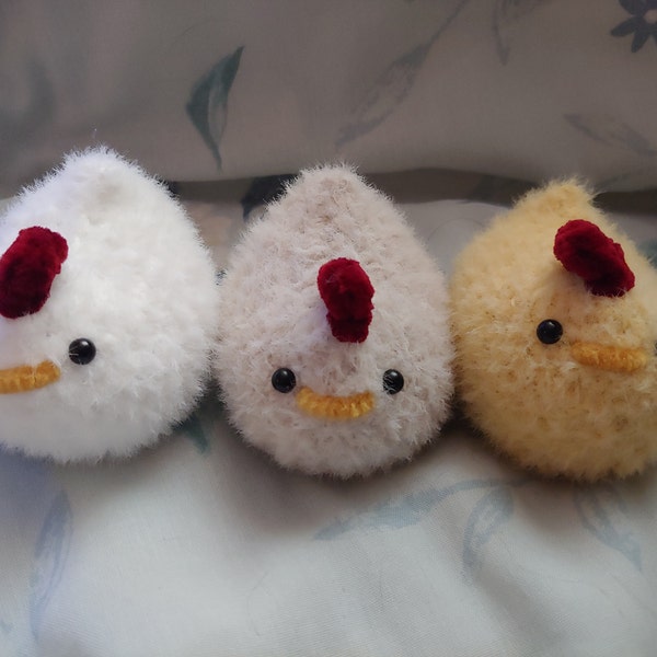 Tiny Crochet Chicken | Chicken Plushie | Farmhouse Chicken | Handmade ...