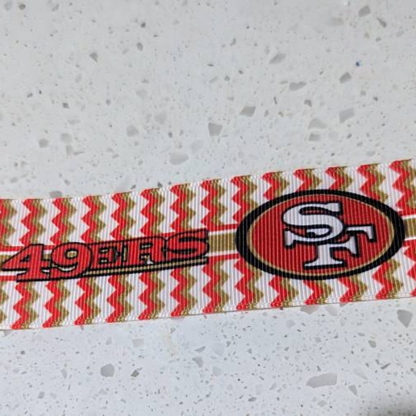 SAN FRANCISCO 49ERS Inspired Grosgrain Ribbon And/or Coordinating 1 ...