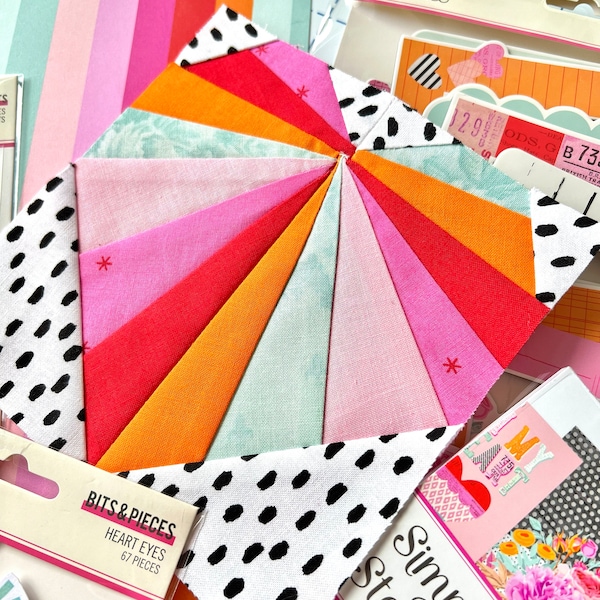 Spread the Love Paper Pieced PDF Pattern - Etsy