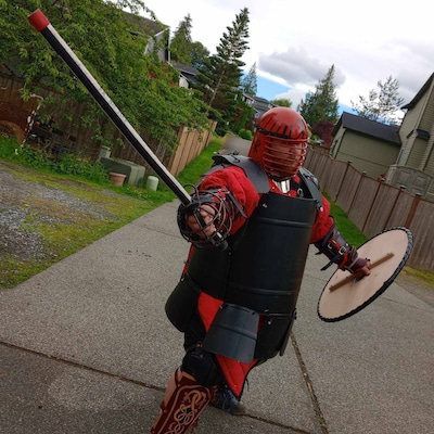 Dark Victory Kidney Belt Armor Protects Abdomen for SCA, WMA, LARP ...