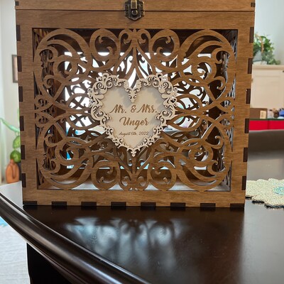 Lockable Card Box Wedding Bank Wedding Card Box Wedding Card - Etsy