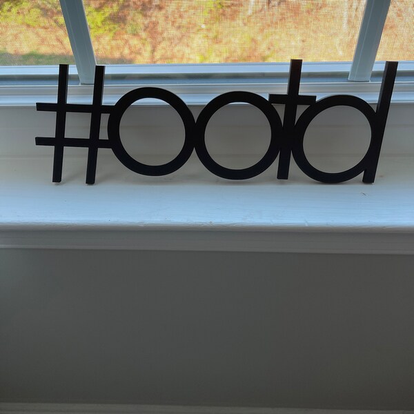 Ootd, Wood Words, Wood Word Cut Out, Laser Cut, Outfit of the Day ...