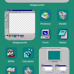 Indie Ios 14 Icons Pack Theme Pack Retro Icons Ios 14 App Covers Groovy ...