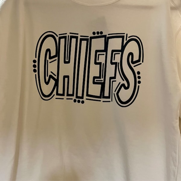 CHIEFS - Doodle Letters - Sublimation PNG and SVG - Digital Artwork ...