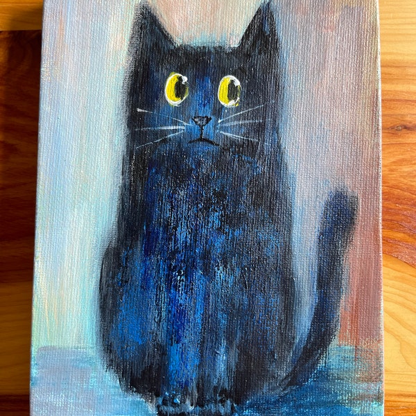 Mini Pond Leaves Painting Original Acrylic Artwork on Canvas Water ...