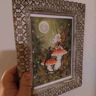 Fantasy Art Watercolor Print Dusk Magic Dragon. Wild. - Etsy