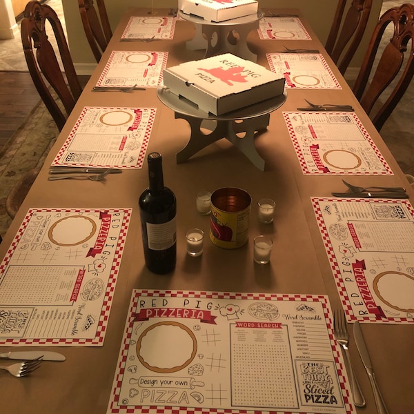 Personalized Pizza Board, Italian Party Favor, Italian Party Theme ...