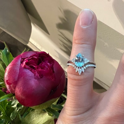 January Birthstone Engagement Ring 1ct Garnet Engagement Ring - Etsy