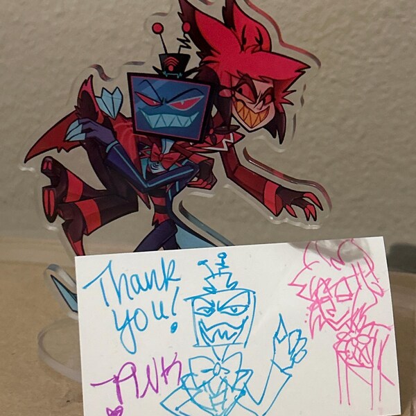 Hazbin Hotel Radiostatic Vox Alastor Acrylic Standee - Etsy