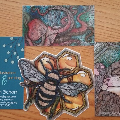 4 Inch Vinyl Bee Sticker - Etsy