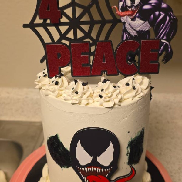 Venom Cake Topper - Venom Birthday - Etsy