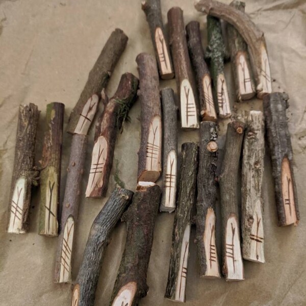 Celtic Tree Ogham Sticks - Etsy
