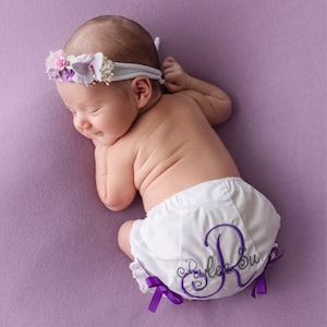 Monogrammed Baby Blue Seersucker Ruffle Bottom Bubble Girls - Etsy