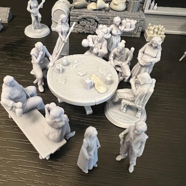 Prison Miniature Set for Dnd Dungeons and Dragons 28mm or 32mm Scale ...