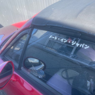 2x Made in Japan Jdm Transparent Slap Sticker Window Sticker Katakana ...