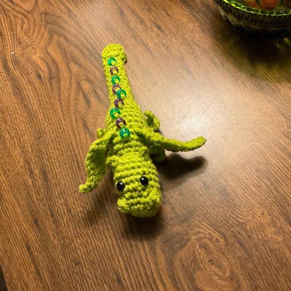 Beaded Fidget Dragon Crochet Pattern | Crochet Fidget Toy | Fidget ...