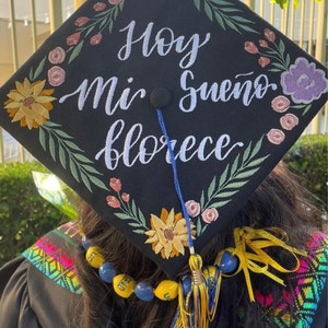 Embroidered Graduation Cap Topper Lemon Graduation Cap - Etsy