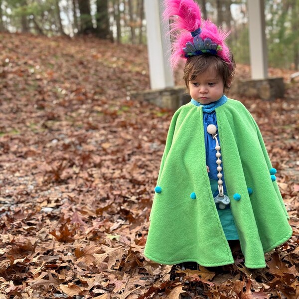 Trolls Poppy Outfit for Birthday Party, Handmade Princess Poppy Costume ...