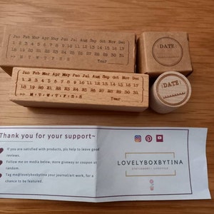 Rubber Planner Stamps Set Habit Tracker Stampsbook Stamps - Etsy