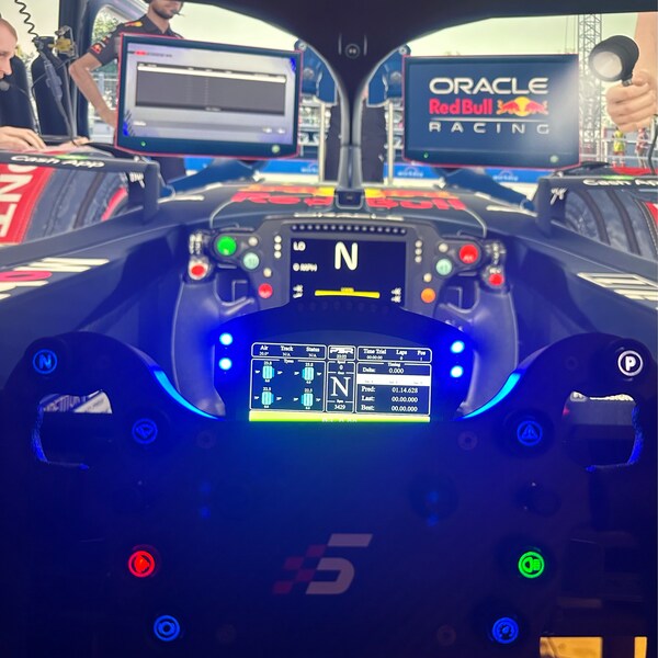 Sim Racing Dashboard Touchscreen Display Leds RPM Simhub, PSR GT 5.0 ...