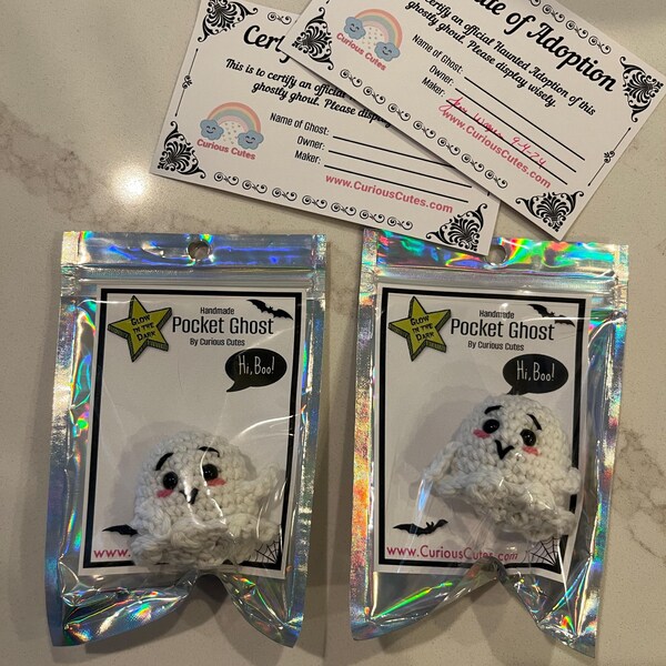 No Sew Ghost Stress Ball Crochet Pattern PDF Digital Download - Etsy