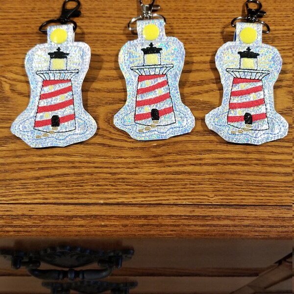 Instant Download - ITH Lighthouse Key Fob Design - Embroidery Feltie ...