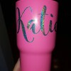 Vinyl Name Decal - Name Decal for Yeti Cup, Name Label, Yeti Rambler ...