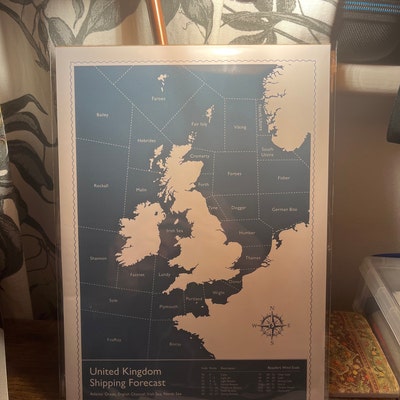 Areas of Outstanding Natural Beauty Map Art Print / Giclee Print / UK ...