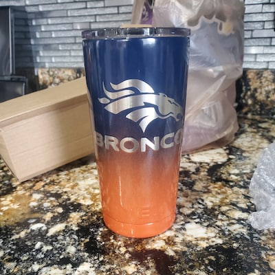Denver Broncos Powdercoated Yeti Tumbler, Free Personilization - Etsy