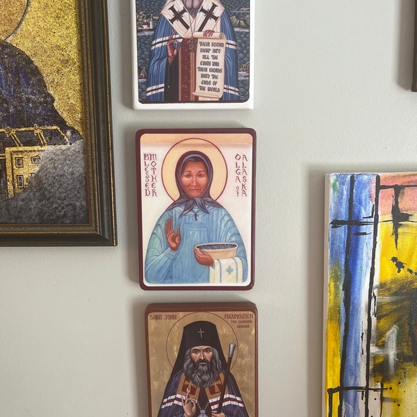 Handmade Mounted Icon St. Ahmet. St. Ahmed Written by Georgi Chimevi - Etsy