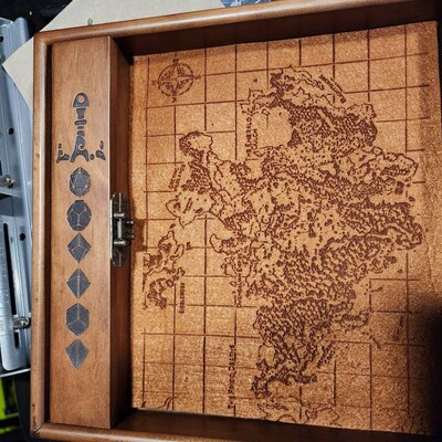 Dnd Vault Old Wood Dnd Dice Case Custom Dice Box Storage Dice Rolling ...