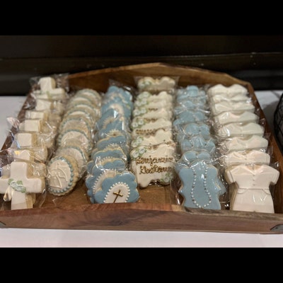 Baby Shower Sugar Cookies Dusty Blue Sugar Cookies Boys - Etsy