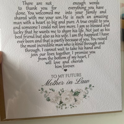 Mother of the Bride Print Mother of the Bride Poem Mother - Etsy UK