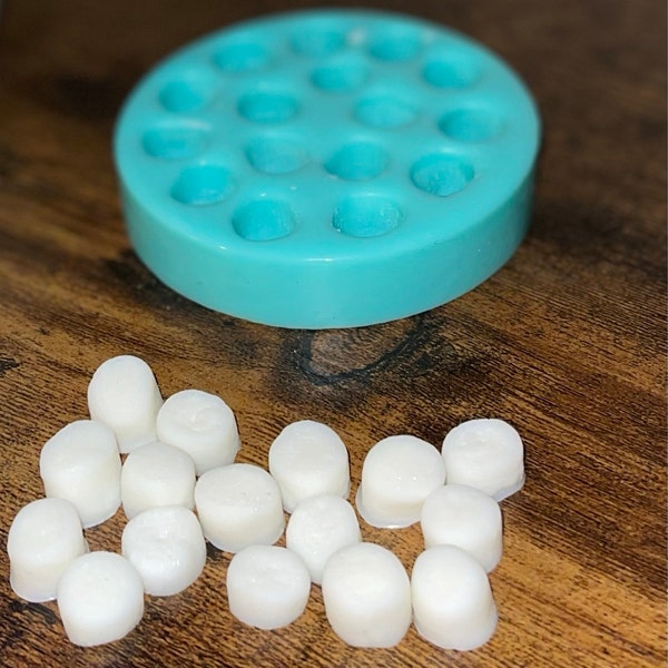 16pc Mini Marshmallow Silicone Mold- Realistic Marshmallow Mold| Candle ...