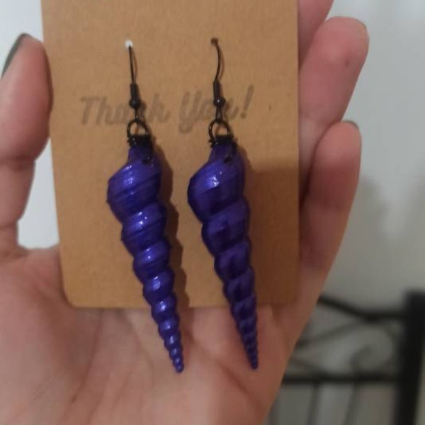 Ursula Earrings Real Shell Earrings, Sea Witch Earrings, Ursula Shell ...
