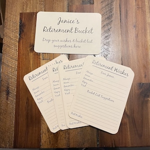 Set of 12 Handmade Retirement Wishes Advice Cards Share a Favorite ...
