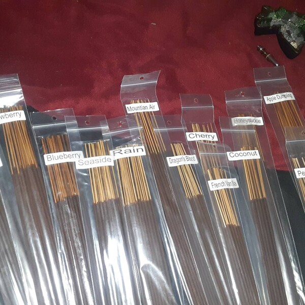 100 Incense Sticks Variety Package Choose 10 Different Scents Hand ...
