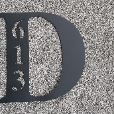 Personalized Letter Address Sign, Address Plaque, Metal Address Sign ...