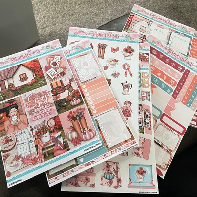 Fall Aesthetics Stickers/layering Sticker Kit-journal - Etsy