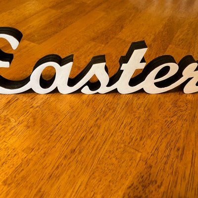 Custom Laser Cut Stand up or Hanging Sign Classic Script Unfinished - Etsy