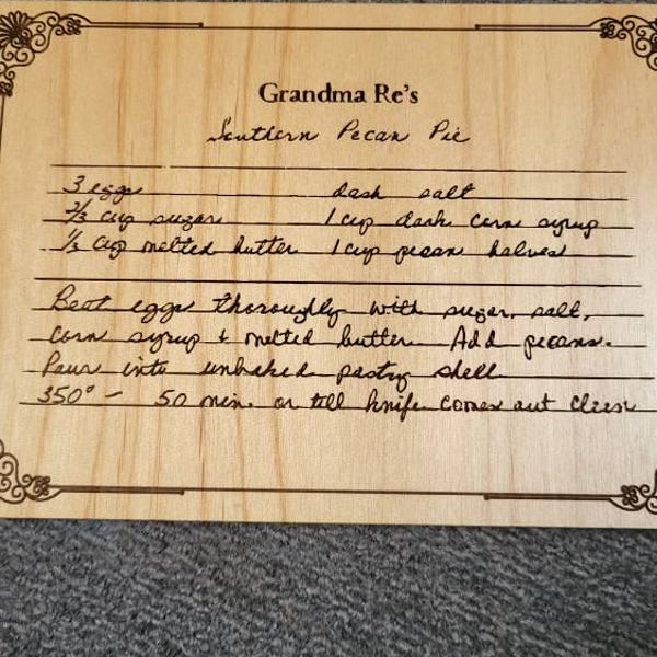 Wooden Note | Engraved Handwritten Note | Handwriting Keep Sakes ...