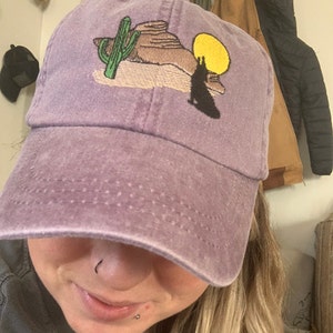 DESERT CACTUS SUNSET Hat Embroidered Men Women Wildlife Gift Cap Price ...
