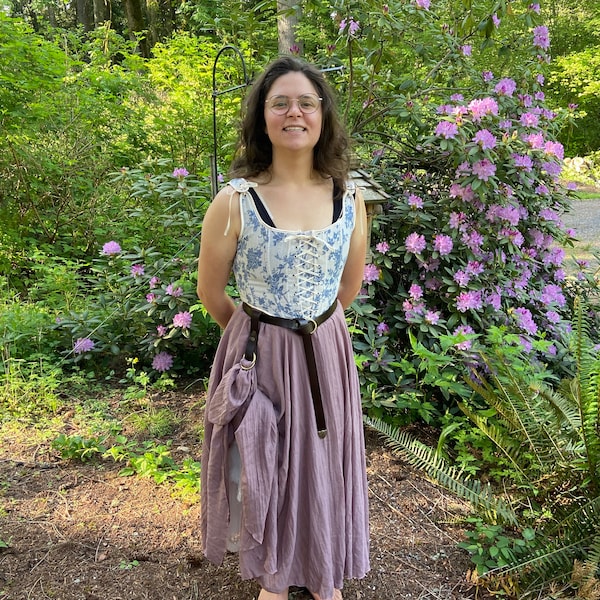 Casual Renaissance Skirt, Medieval Renaissance Skirt Costume, Elastic ...