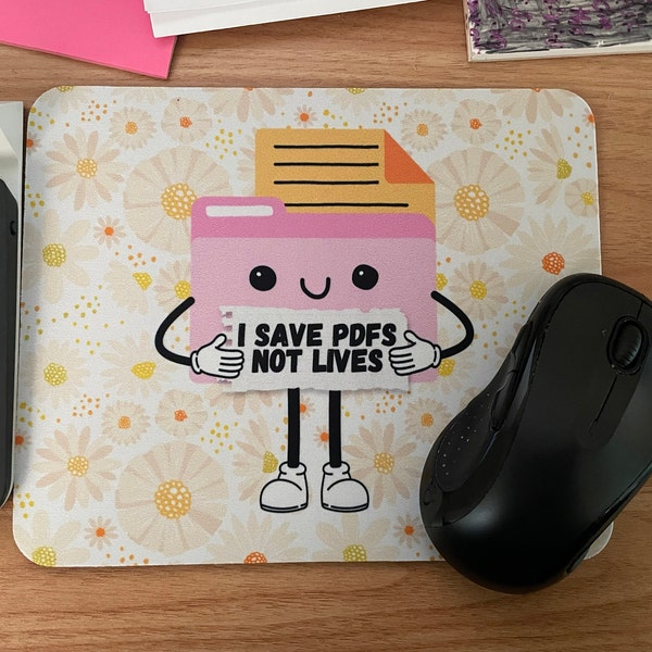 Funny Office Humor Sticker I Save Pdfs Not Lives Quote Work Sticker ...