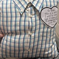 Memory Patch, X1 Memory Pillow Patch, Personalised Embroidered Memory Message Patch, Sew on ...